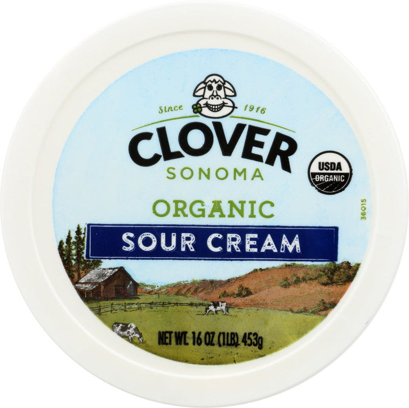 CLOVER SONOMA: Organic Sour Cream, 16 oz – Sunshine Co Op.