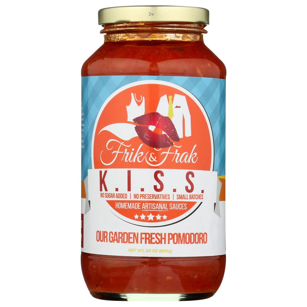 FRIK AND FRAK: Sauce Pasta K.I.S.S., 24 OZ – Sunshine Co Op.