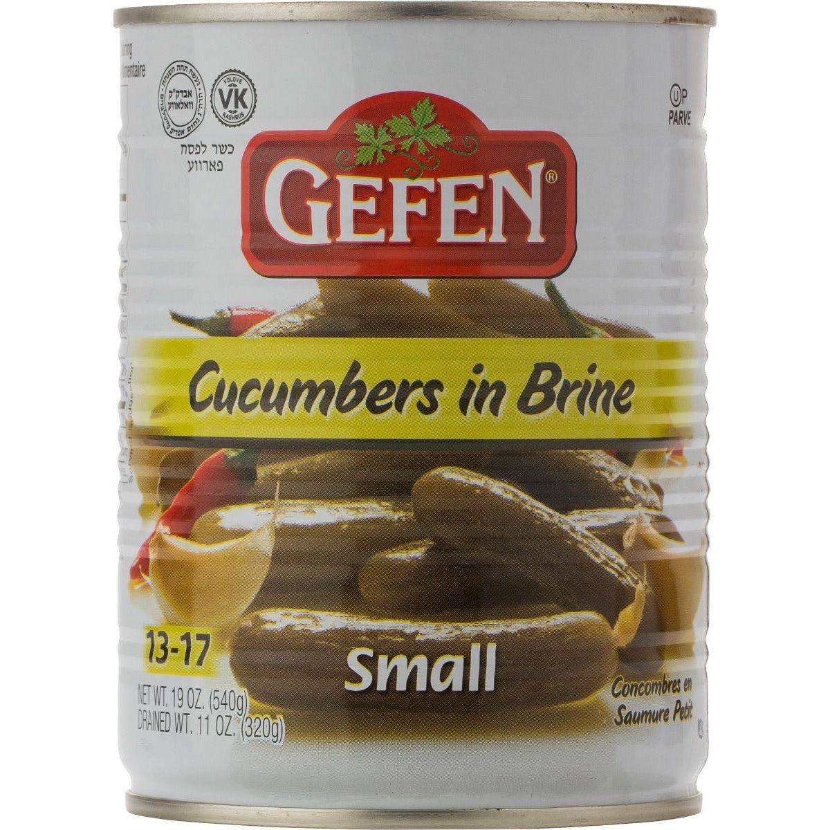 GEFEN: Cucumbers Small In Brine, 19 oz – Sunshine Co Op.
