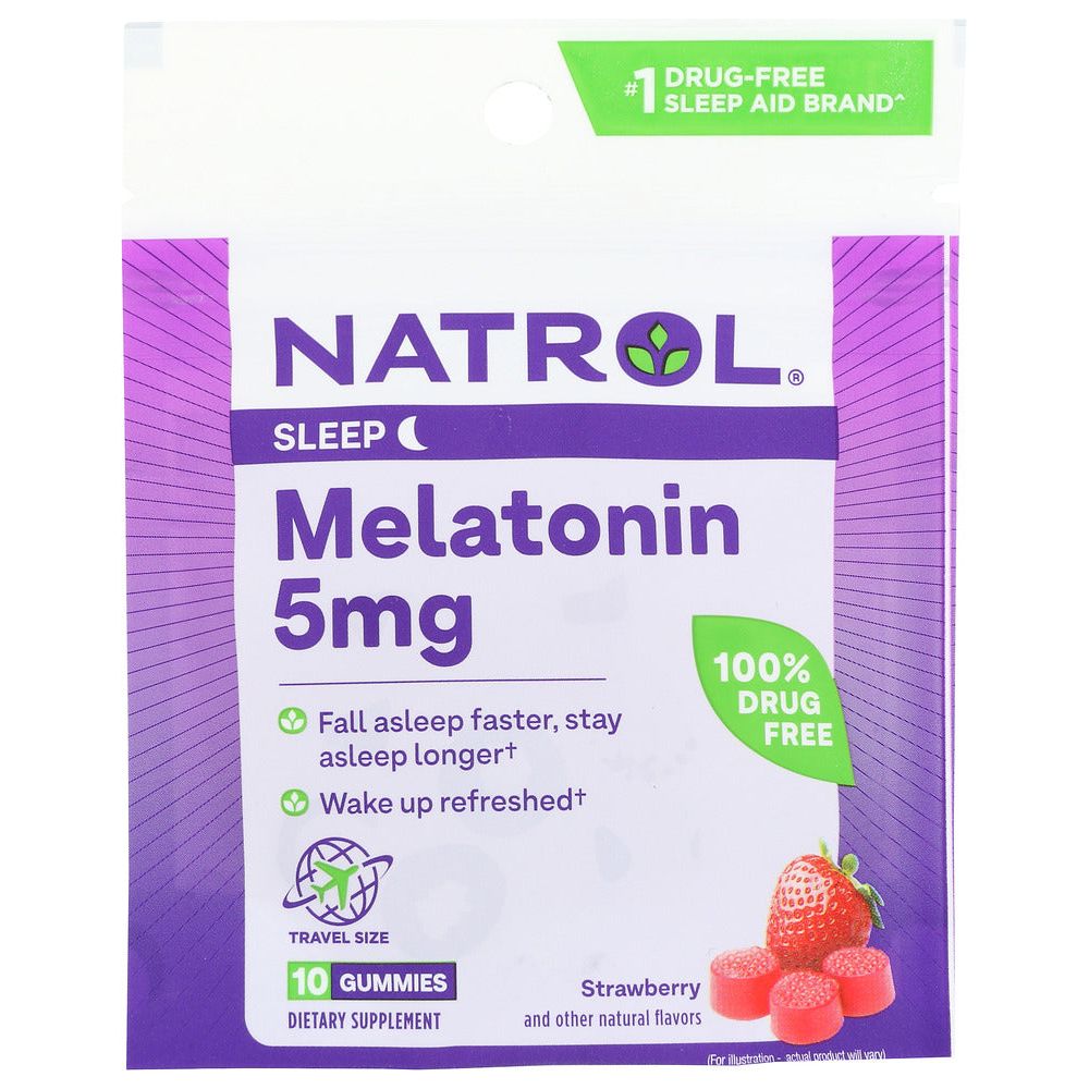 NATROL: Melatonin Gummy 5mg, 10 pc – Sunshine Co Op.